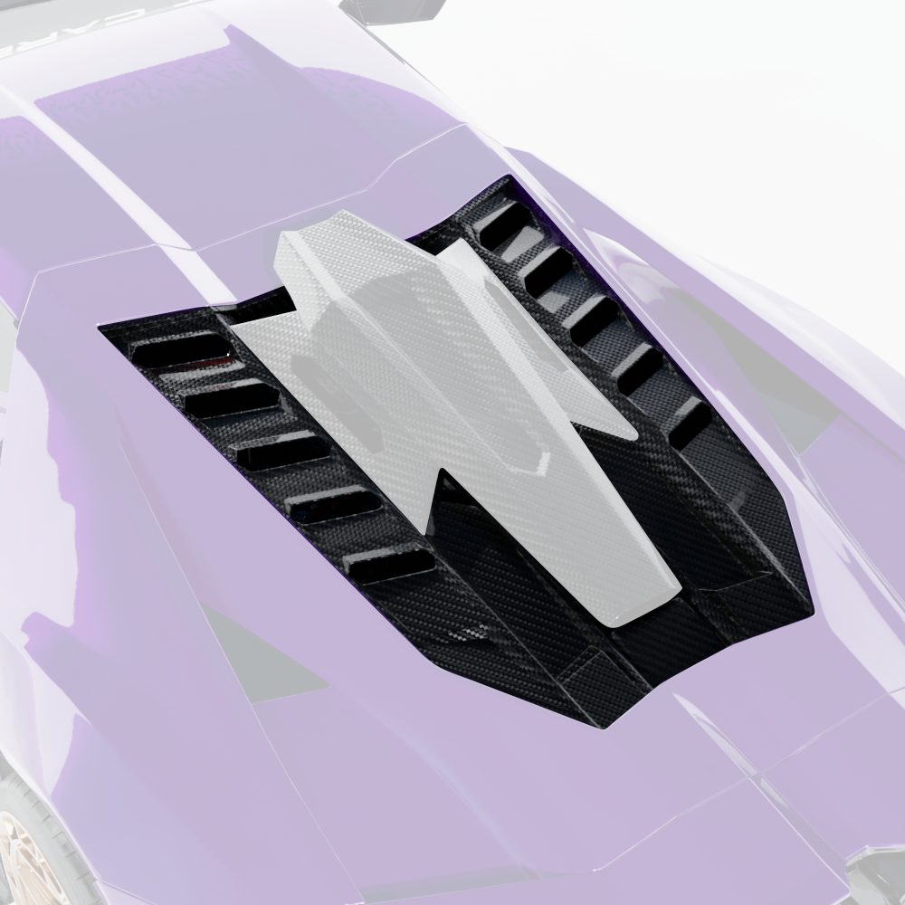LAMBORGHINI REVUELTO MATTE CARBON FIBRE ENGINE COVER - CT DESIGN – Mod ...