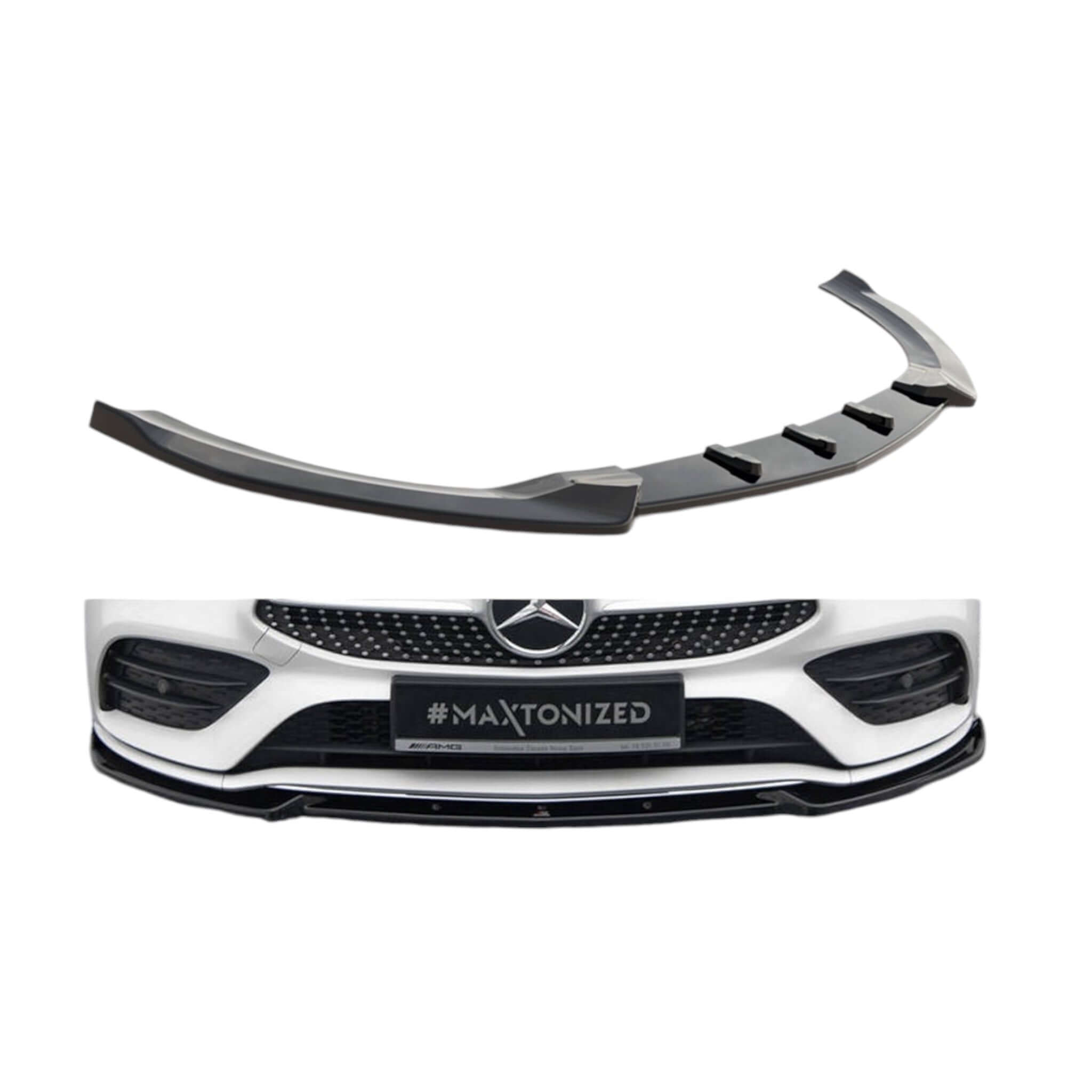 Mercedes CLA W118/C118 front splitter V.2 - MAXTON DESIGN – Mod Central