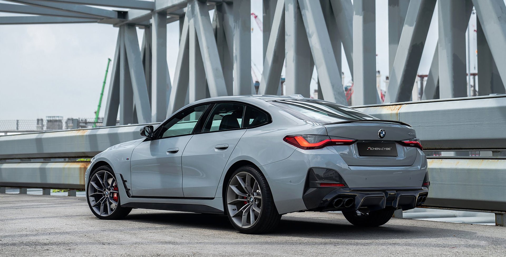 ACHEN CYBE - BMW 4 SERIES GRAN COUPE G26 CARBON FIBRE REAR DIFFUSER ...