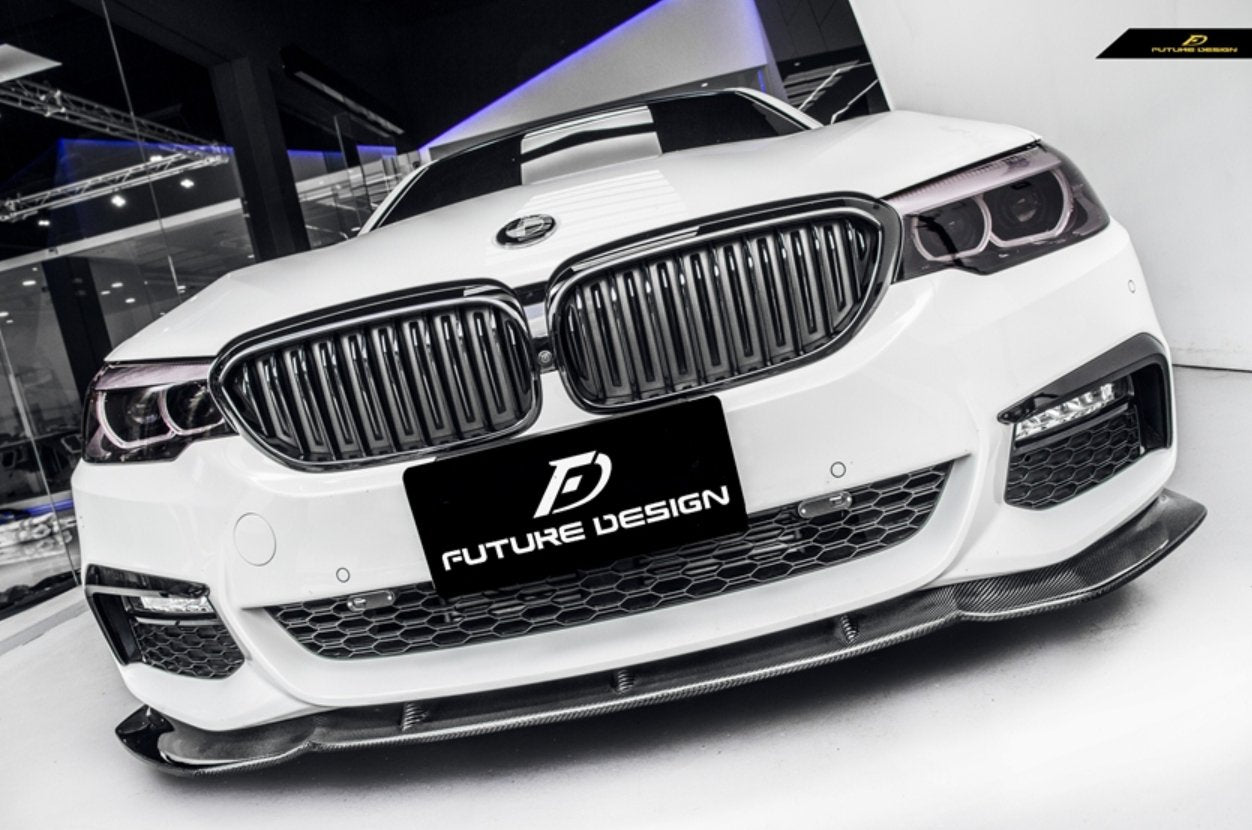 FUTURE DESIGN - BMW 5 SERIES G30 PRE LCI CARBON FIBRE FRONT LIP ( FD S ...