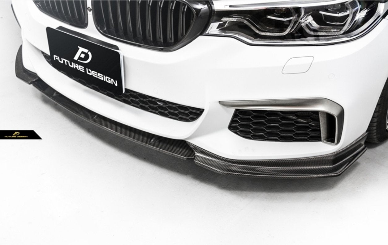 FUTURE DESIGN - BMW 5 SERIES G30 PRE LCI CARBON FIBRE FRONT LIP ( GT S ...