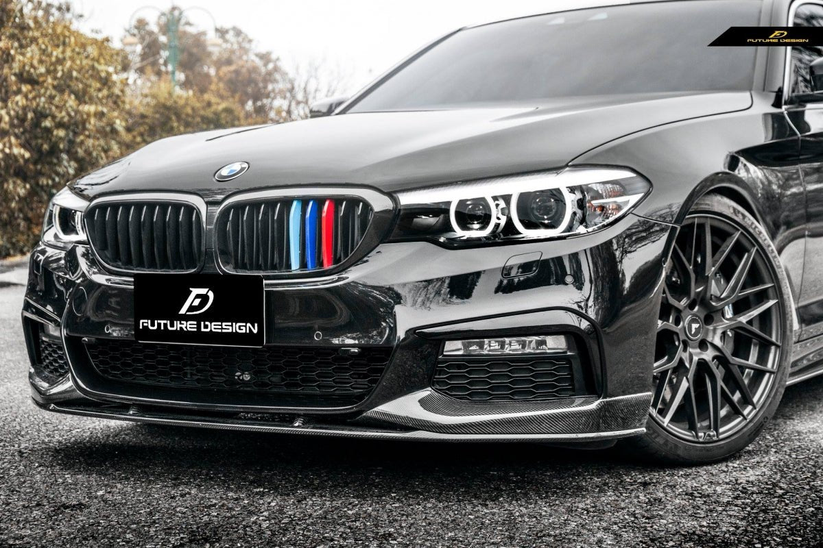 FUTURE DESIGN - BMW 5 SERIES G30 PRE LCI CARBON FIBRE FRONT LIP ( MP S ...