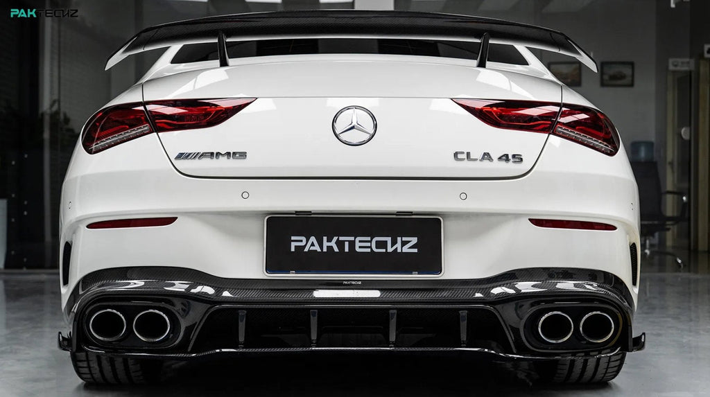 PAKTECHZ - MERCEDES BENZ CLA W118 DRY CARBON FIBRE REAR DIFFUSER – Mod ...
