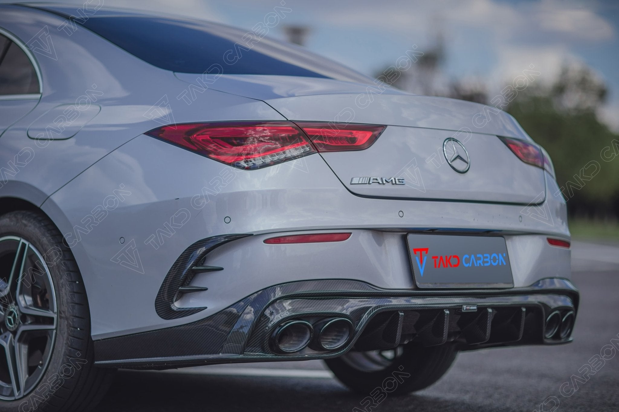 TAKD - MERCEDES BENZ CLA W118 DRY CARBON FIBRE REAR DIFFUSER – Mod Central