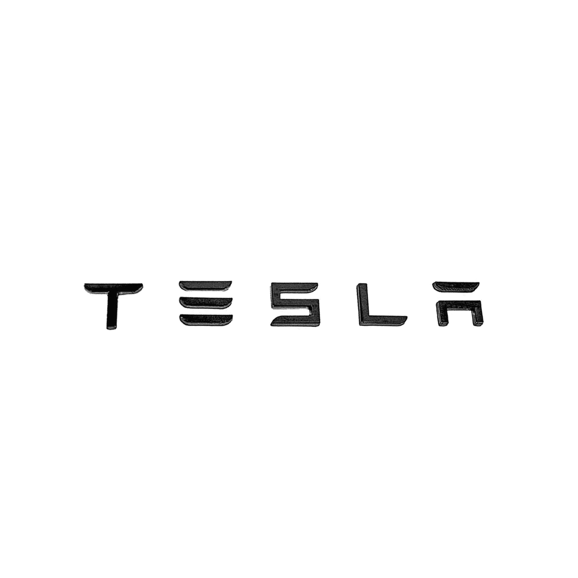 Tesla Model 3 & Model Y Gloss Black Lettering Rear Boot Trunk Badge ...